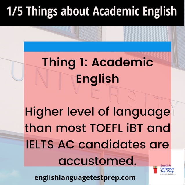 1 of 5 Things: Aspects of Academic English | PDF