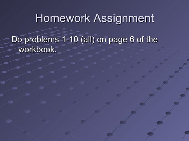 Chapter 1, Lesson 6 | PPT | Homework and Study | Education