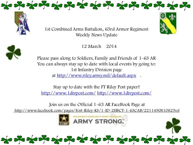 1 63 weekly news update 12 march 2014