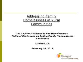 1.6: Addressing Family Homelessness in Rural Communities | PPT