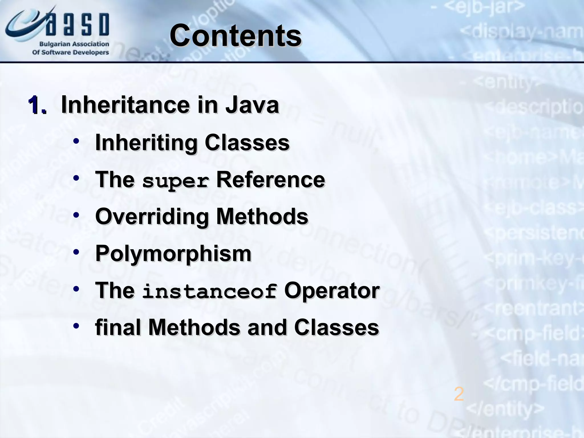 Inheritance And Polymorphism Ppt Programming Languages Computing