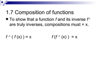 1.6 inverse functions | PPT