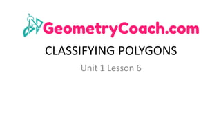 1-6 Classifying Polygons | PDF