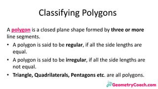 1-6 Classifying Polygons | PDF