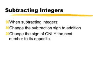 1-6 Subtracting Integers-math 7.ppt