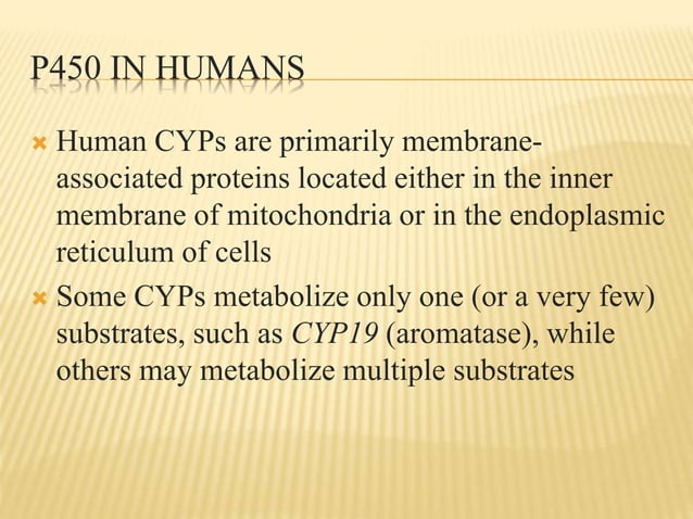 cyp450 system | PPTX | Endocrine and Metabolic Diseases | Diseases and ...