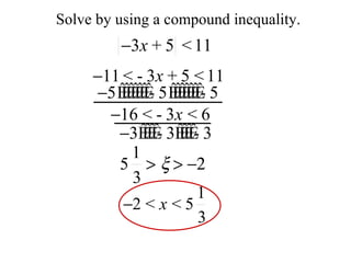 1.7 Solving Absolute Value Equations and Inequalities | PPT