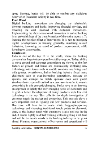 BANKING INNOVATIONS THROUGH TECHNOLOGY | PDF
