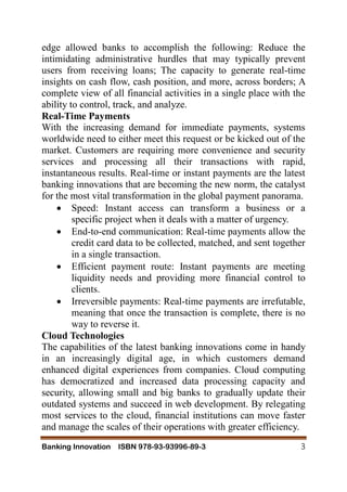 BANKING INNOVATIONS THROUGH TECHNOLOGY | PDF