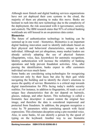 BANKING INNOVATIONS THROUGH TECHNOLOGY | PDF