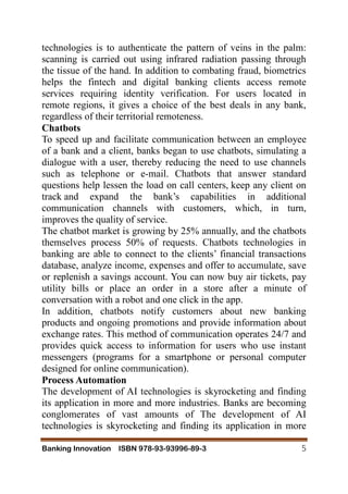 BANKING INNOVATIONS THROUGH TECHNOLOGY | PDF