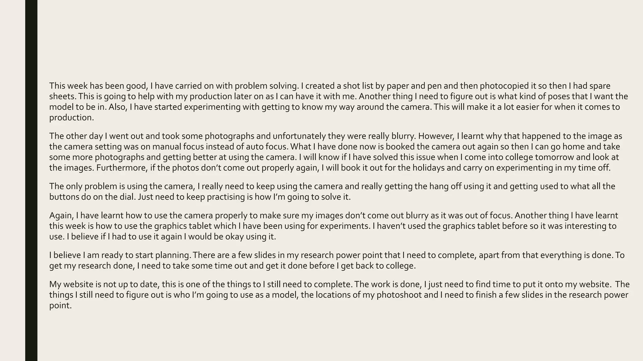 Reflective Diaries | PPTX