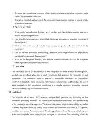 DEVELOPMENT AND CHARACTERIZATION OF A HDPE-WOOD-GLASS COMPOSITE FOR ...