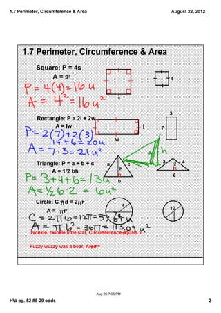 1.7 notes | PDF | Physics | Science