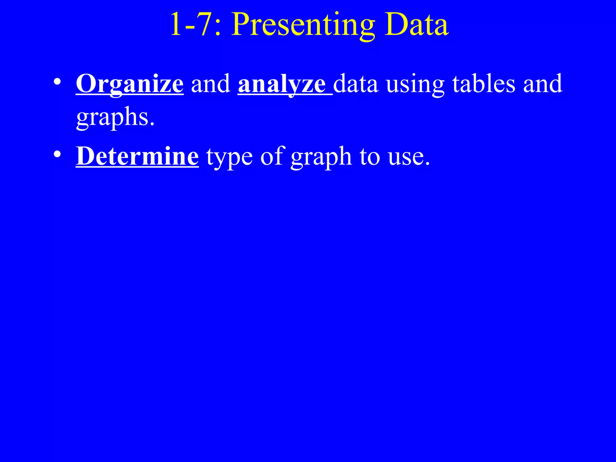 1-7 Presenting Data | PPT