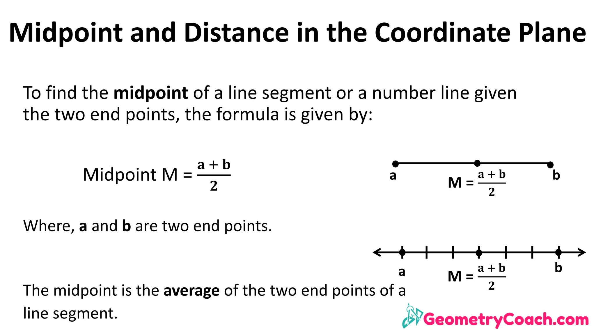 1-7 Midpoint and Distance in the Coordinate Plane | PPT