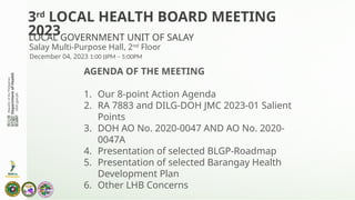 8 point action agenda of department of health | PPTX