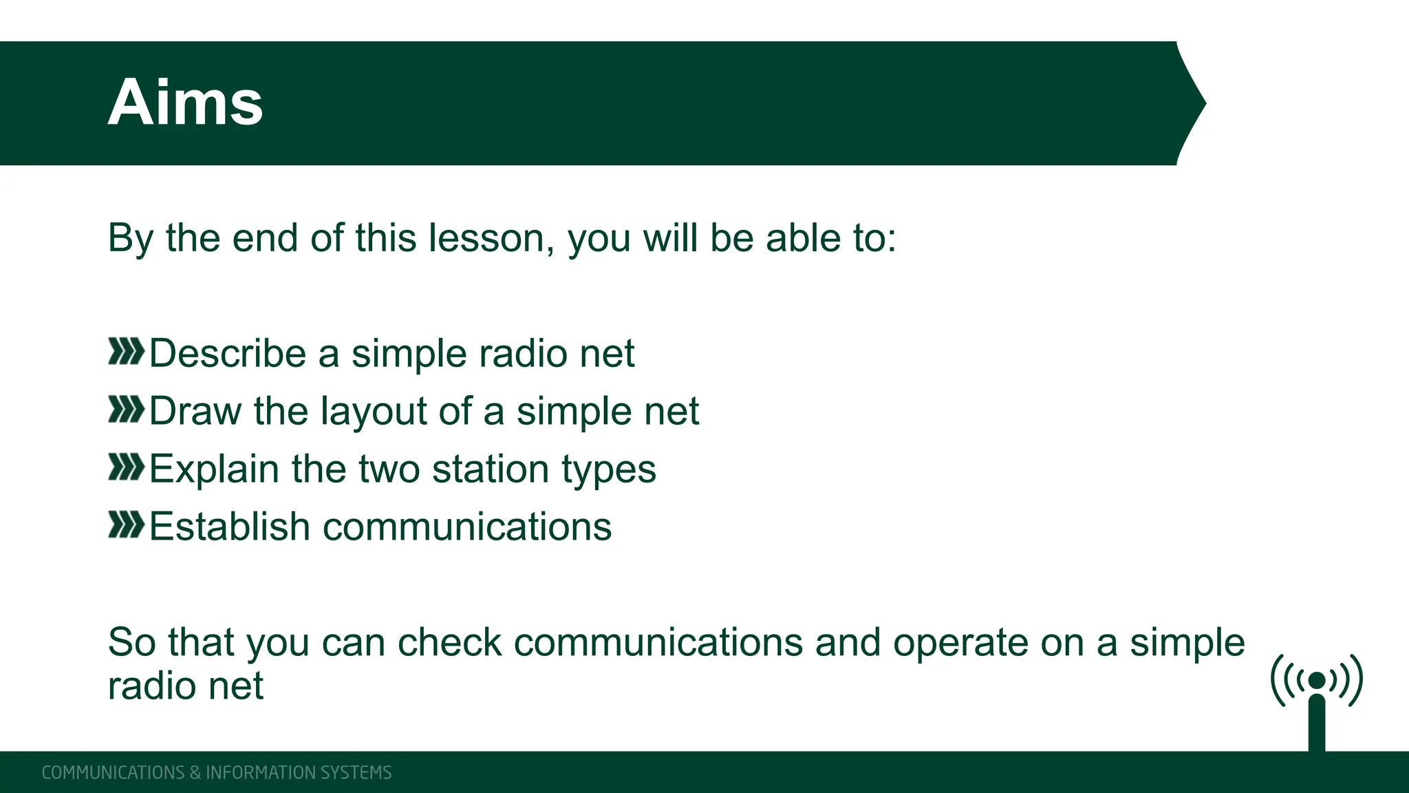 1-8 - PPT - Basic Radio Net & Establishing Comms.pptx