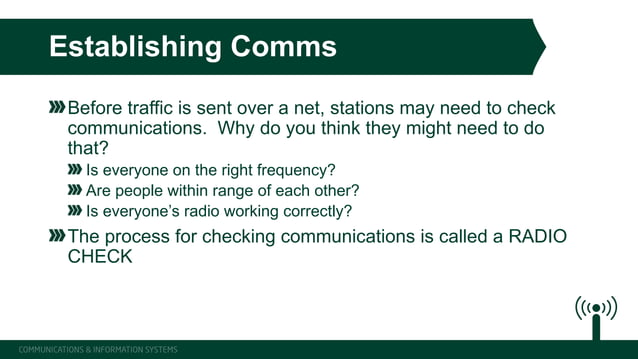 1-8 - PPT - Basic Radio Net & Establishing Comms.pptx