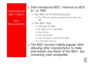 1 8051 microcontroller intr | PDF