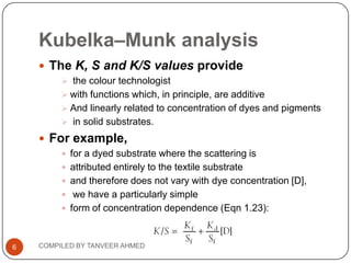 1.85 combined absorption and scattering (kubelka–munk analysis) | PPTX