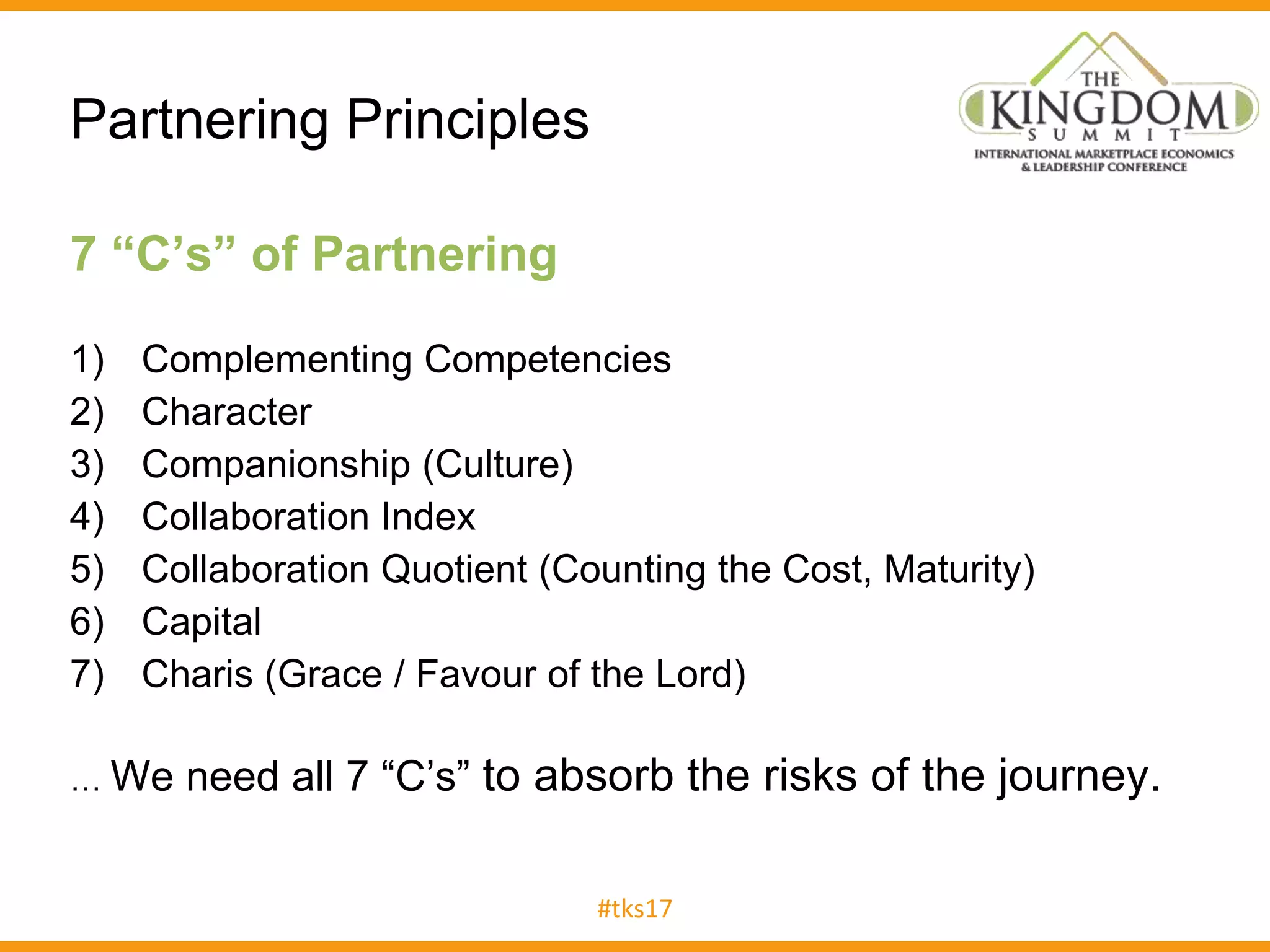 Partnering for Kingdom Impact by Louis Rossouw | PPT
