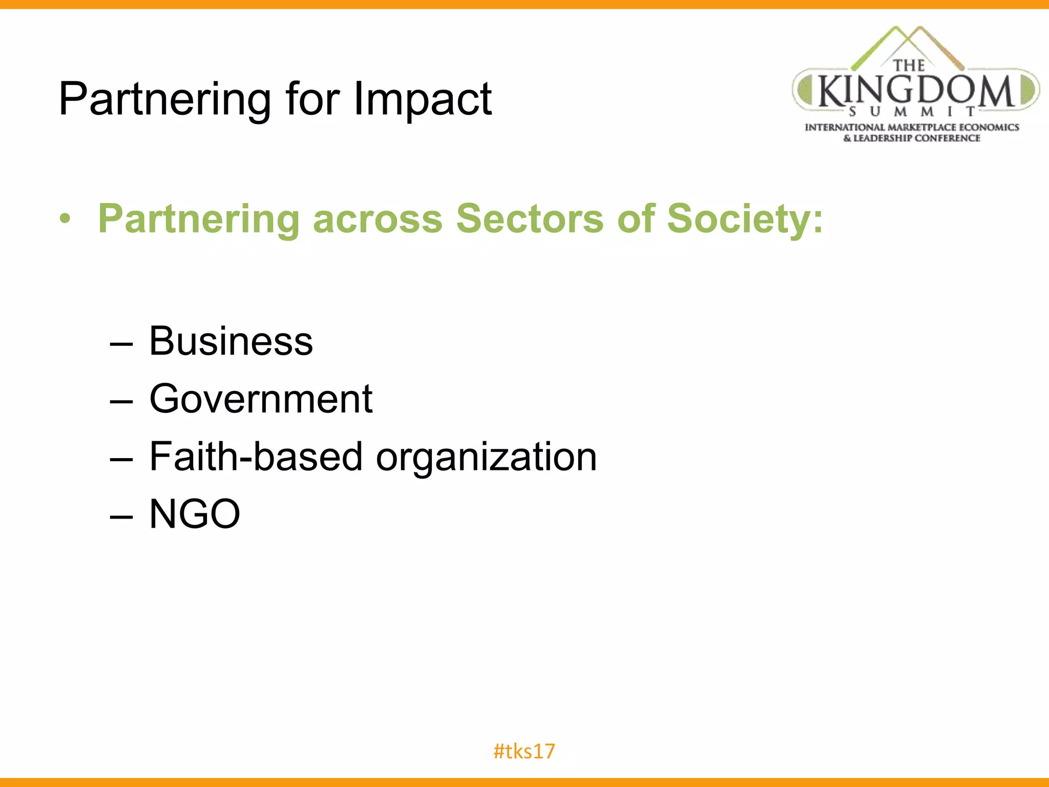 Partnering for Kingdom Impact by Louis Rossouw | PPT