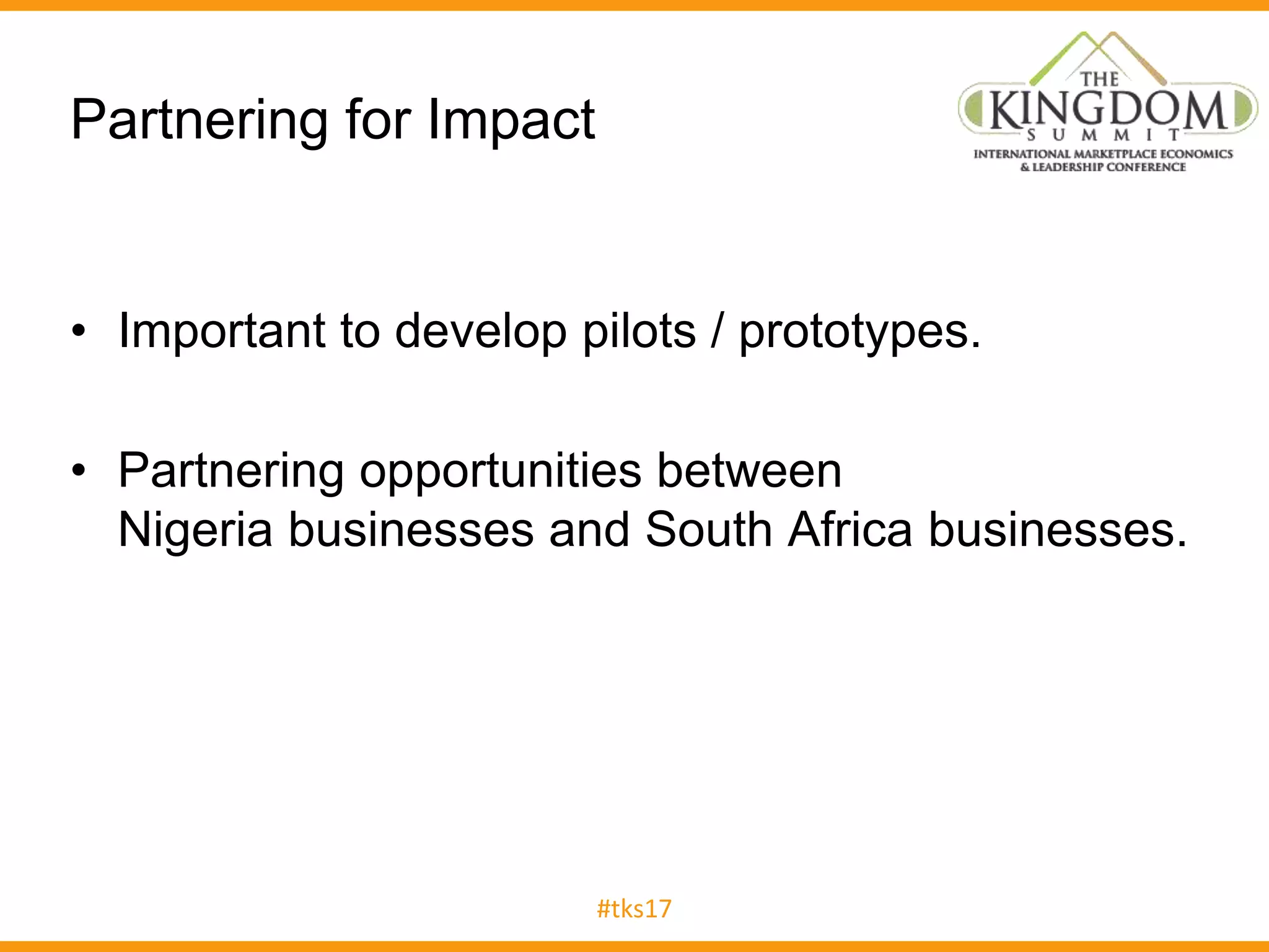 Partnering for Kingdom Impact by Louis Rossouw | PPT