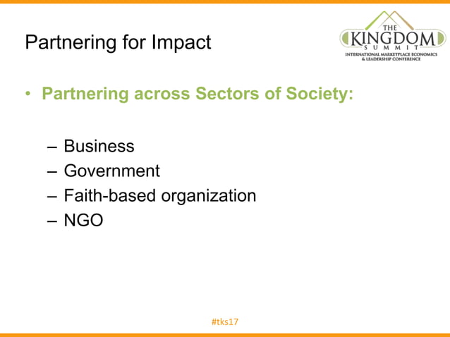 Partnering for Kingdom Impact by Louis Rossouw | PPT