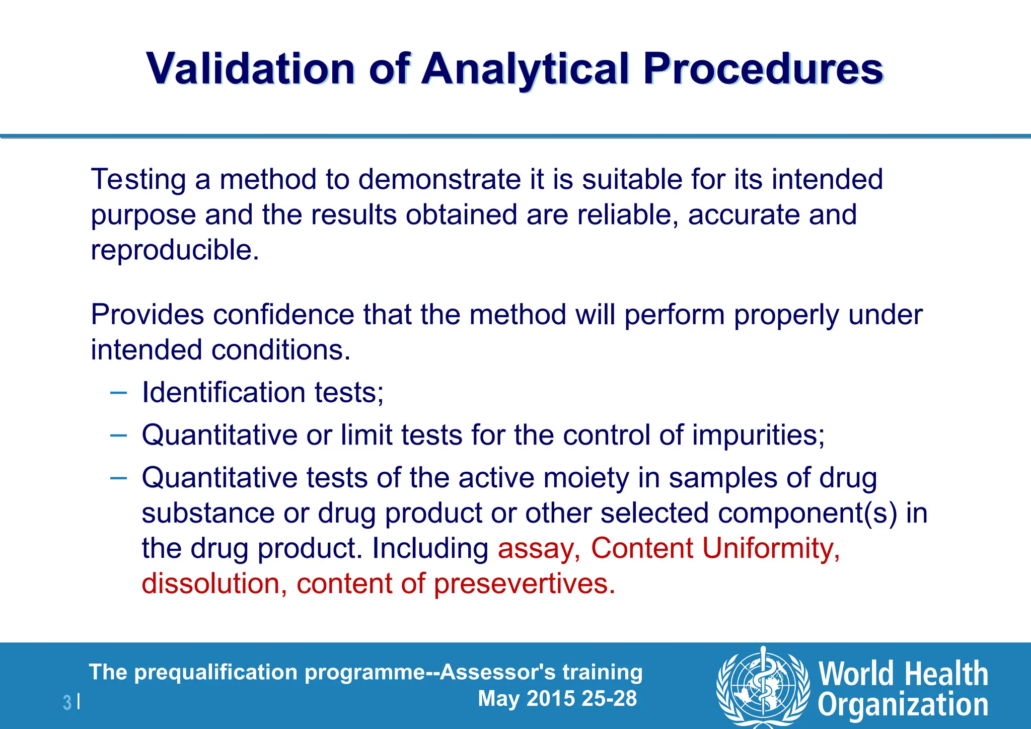 MethodsValidation for analytical vaidation and data ...