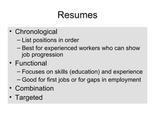 1 8 Resumes | PPT