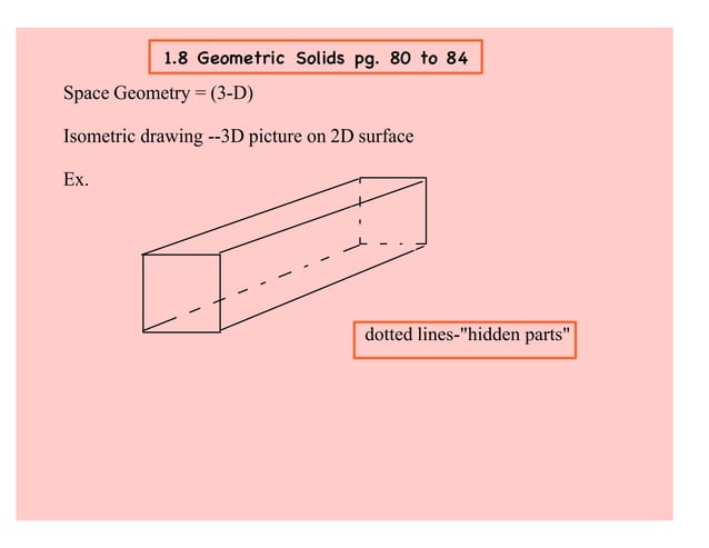 1.8 Space Geometry | PPT