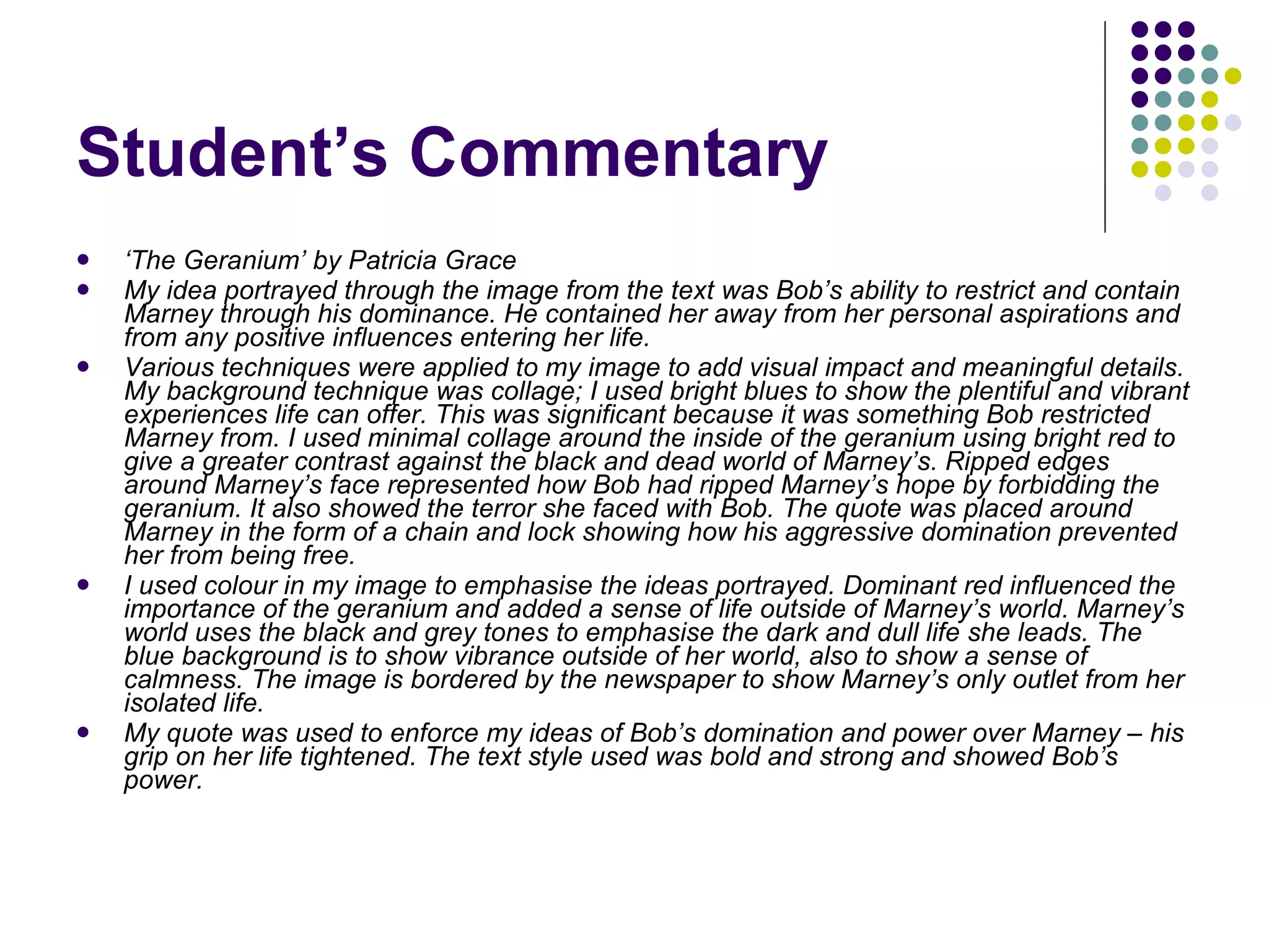 1.8 Static Image Exemplars from NZQA | PPT