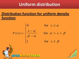 Uniform Distribution | PPTX