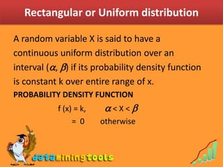 Uniform Distribution | PPTX