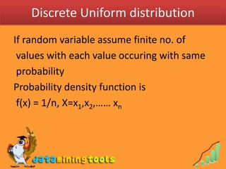 Uniform Distribution | PPTX