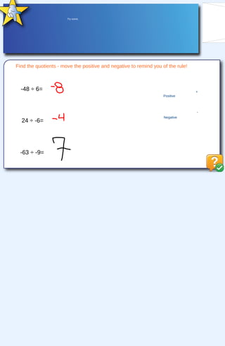 Chapter 1. 9 Multiplying & Dividing Integers | PPT