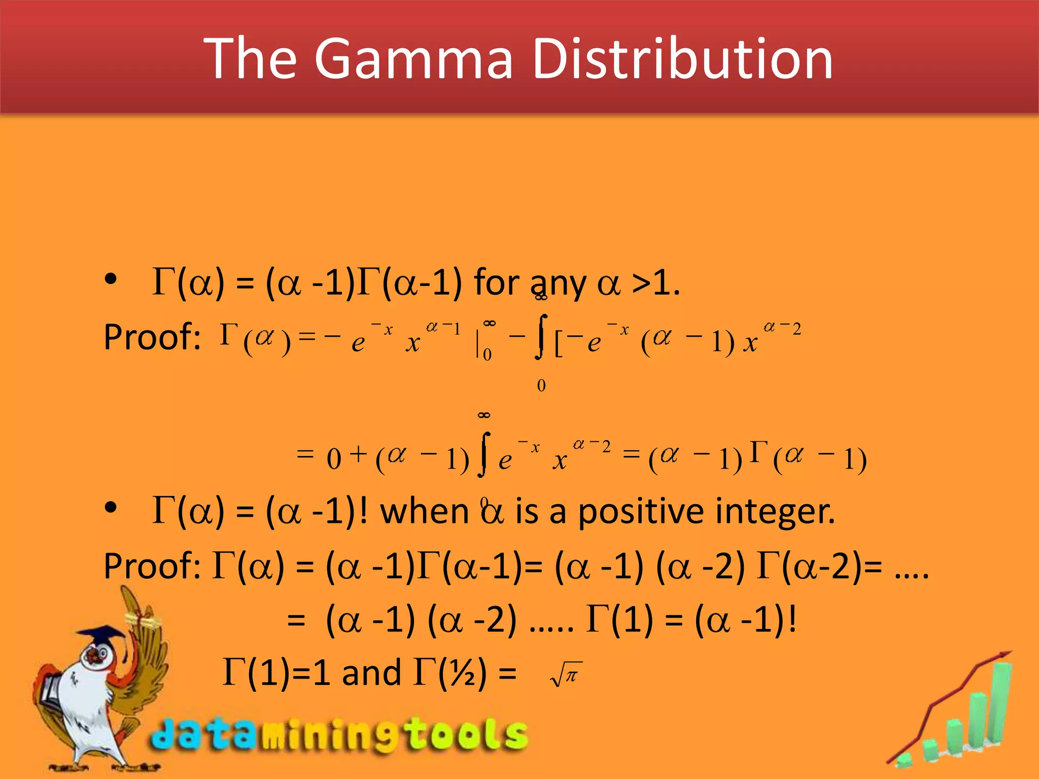 Gamma, Expoential, Poisson And Chi Squared Distributions | PPTX