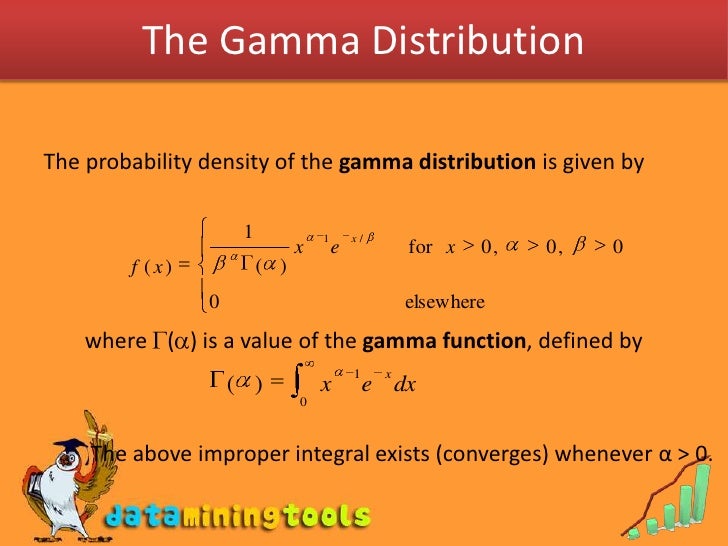 Gamma, Expoential, Poisson And Chi Squared Distributions Gamma, Expoential, Poisson And Chi Squared Distributions