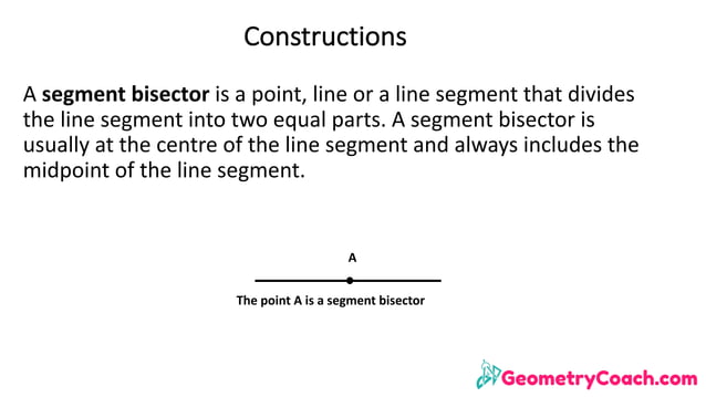 1-9 Constructions - Geometry Power Point | PDF