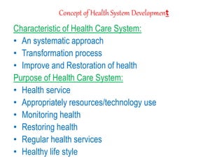 1-A-Define the health system and describe the functions and elements of ...