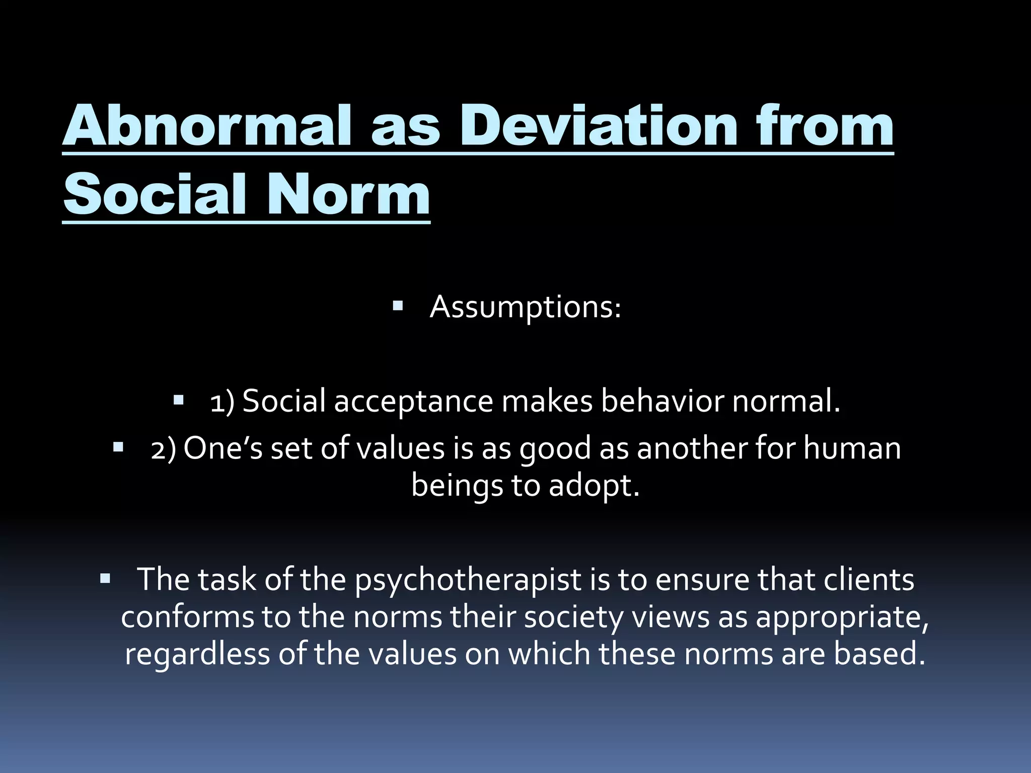 Abnormal Behavior and its Nature | PPTX