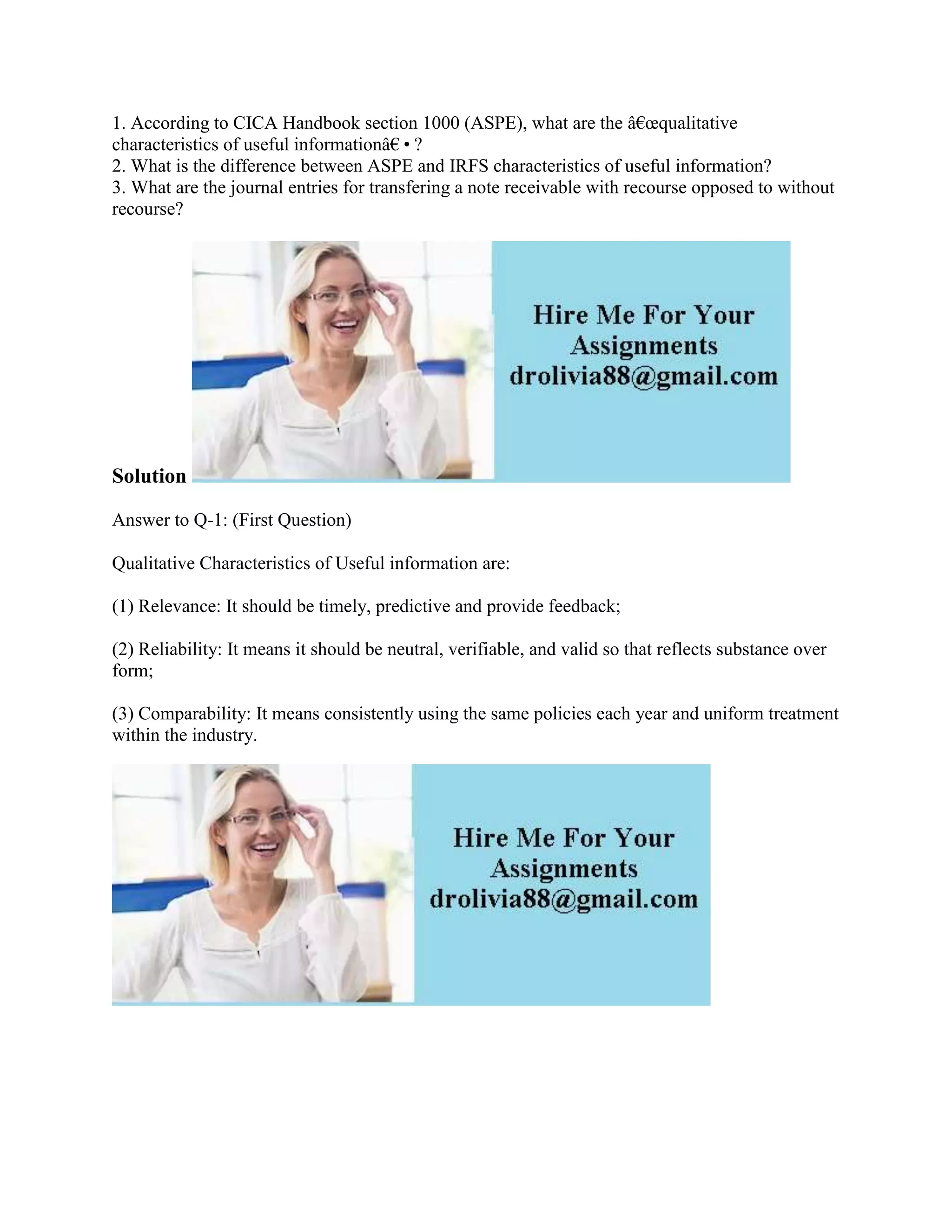 1- According to CICA Handbook section 1000 (ASPE)- what are the qualit.docx