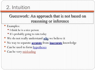 1 acquiring knowledge | PPT | Science