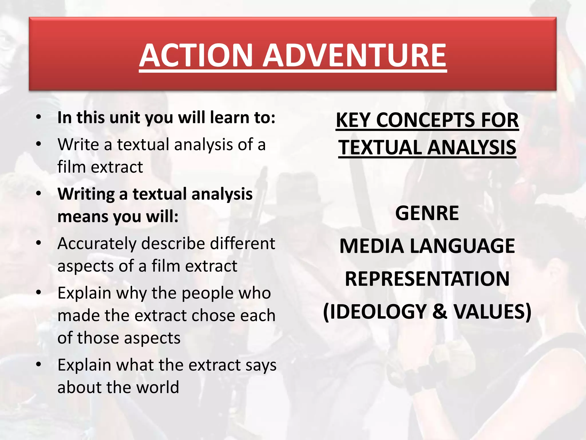 Action Adventure (week 1) | PPTX