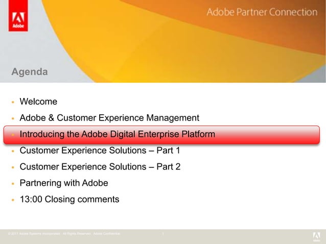 Customer Experience Management from Adobe | PPTX | Desktop Publishing | Computer Software and ...