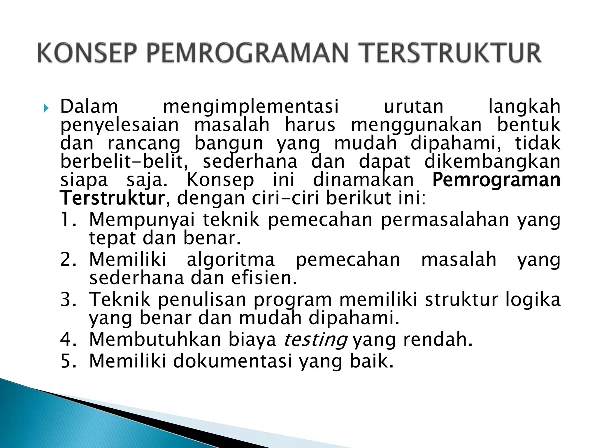 dasar-dasar pemrograman | PPTX