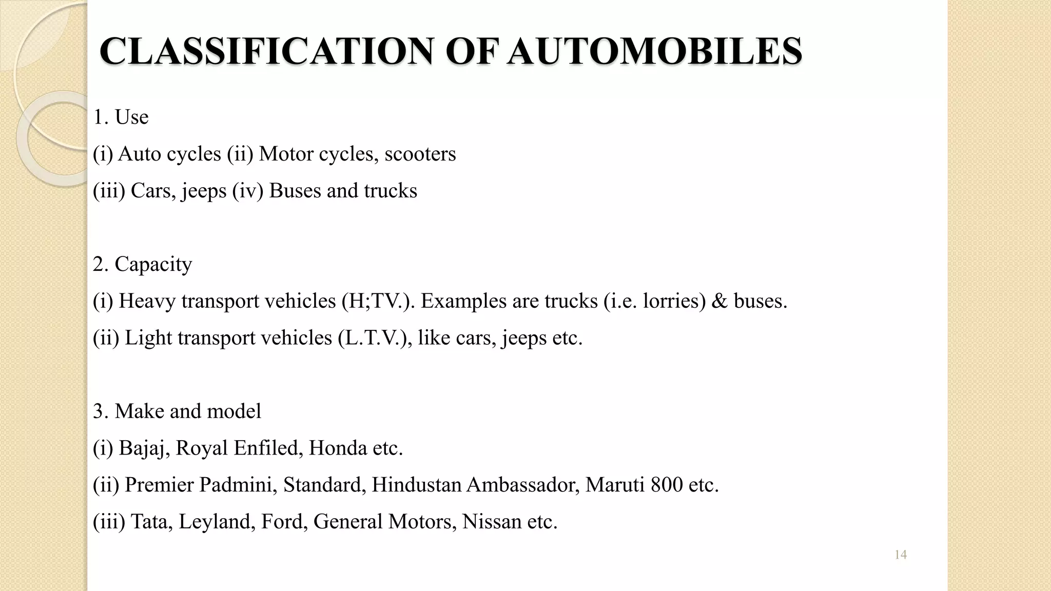 1-AE-UNIT-I-Classification and Components of four wheeler automobile.pptx