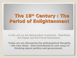 Age of Enlightenment | PPT