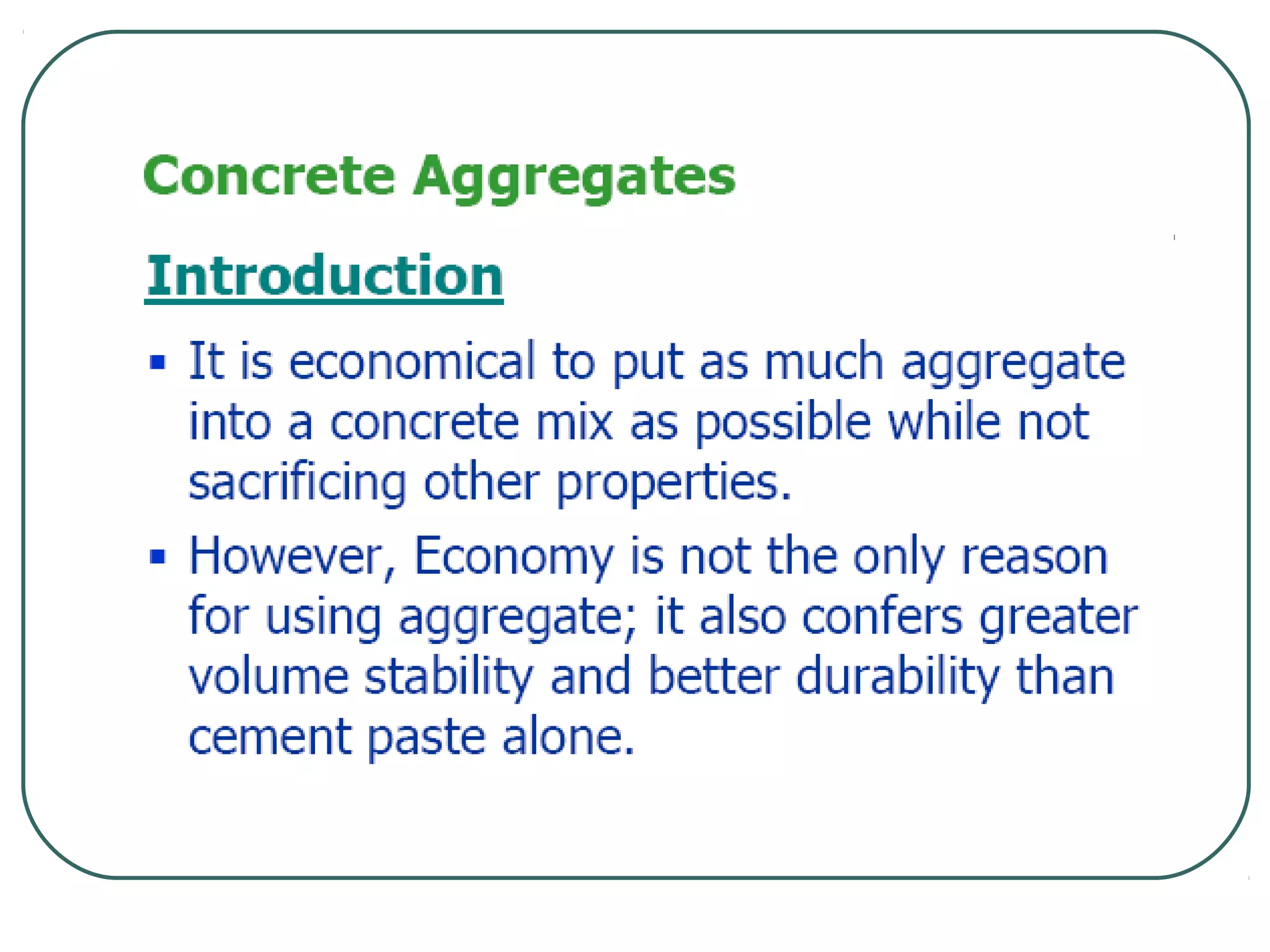 Aggregates | PPT